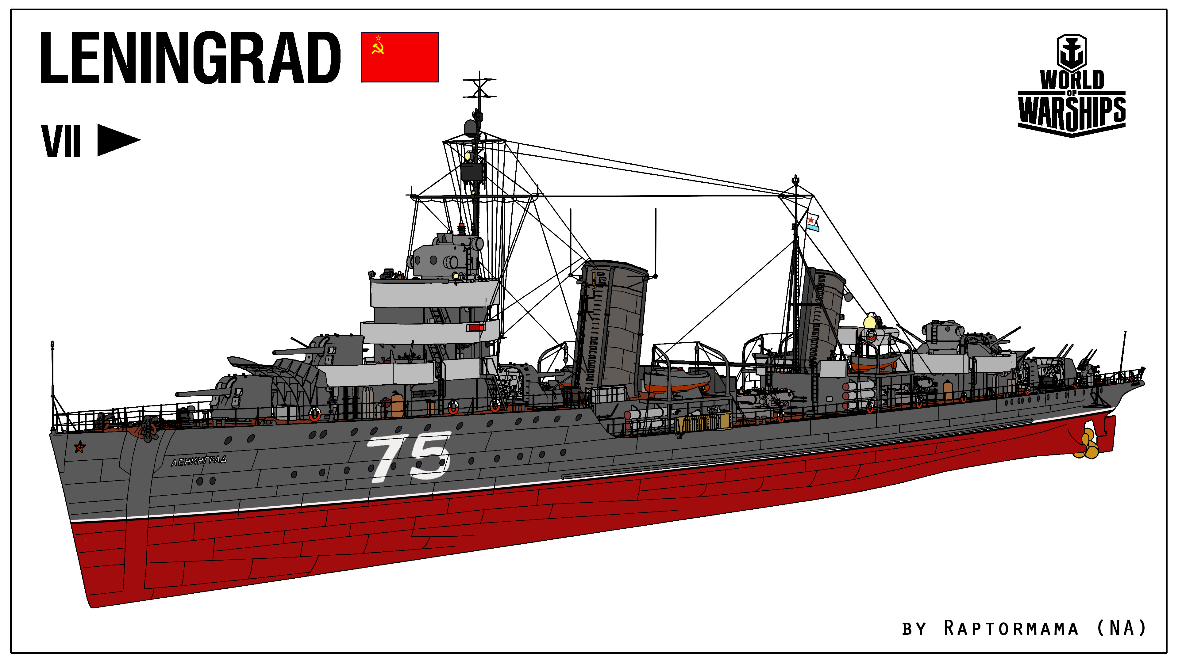 Leningrad camouflage design entry - Soviet Modern : r/WorldOfWarships